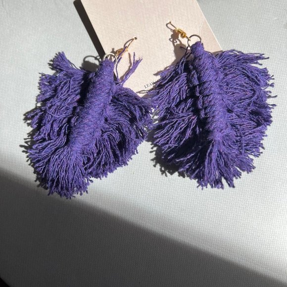 Boutique | Jewelry | Nwt Purple Macrame Bohemian Earrings | Poshmark
